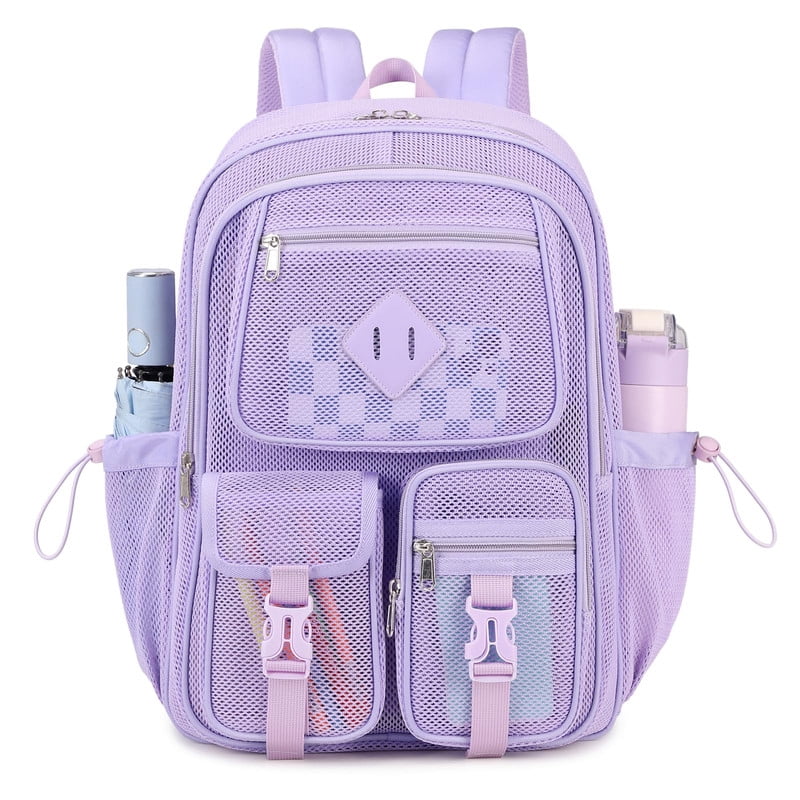 Soda Candy Mesh Backpacks for School Heavy Duty See Through Net Bookbag ...