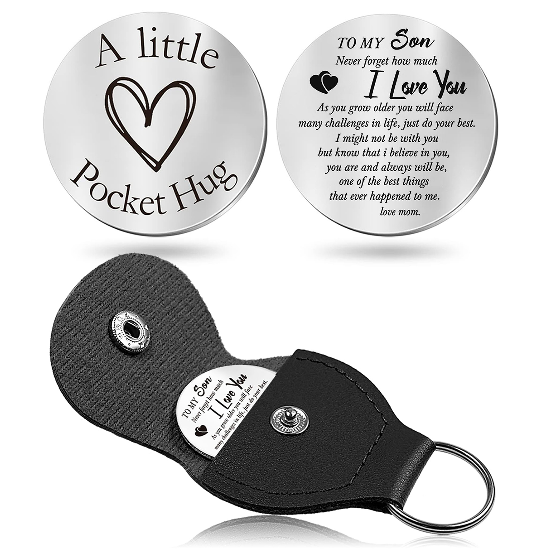 Soda Candy Pocket Hug Token keychain Gifts for Men Women Him Her Dad ...