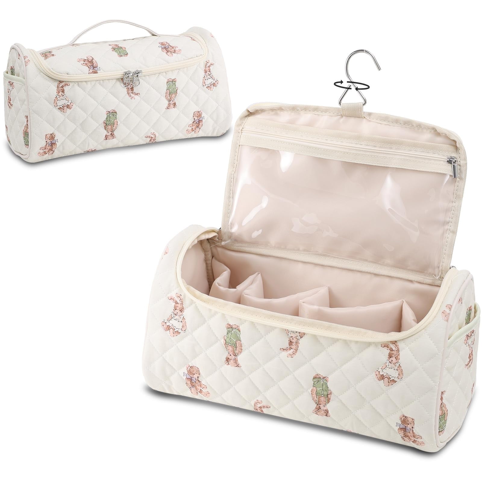 Soda Candy Quilted Hair Tools Travel Bag Cotton Cosmetics Toiletry ...