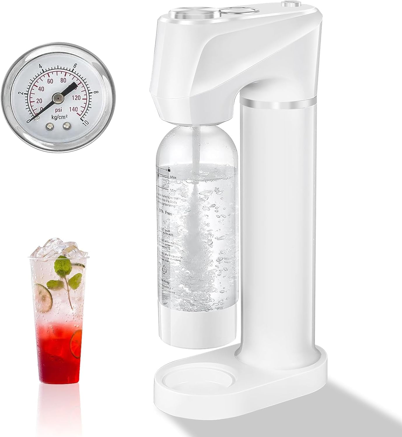 Soda Maker, Seltzer and Sparkling Water Maker for Home, Soda Machine ...