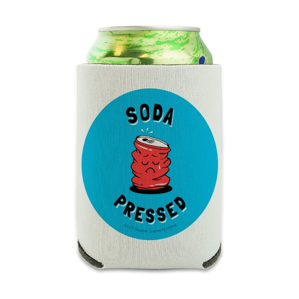 Soda Pressed Pun So Depressed Funny Humor Can Cooler - Drink Sleeve ...