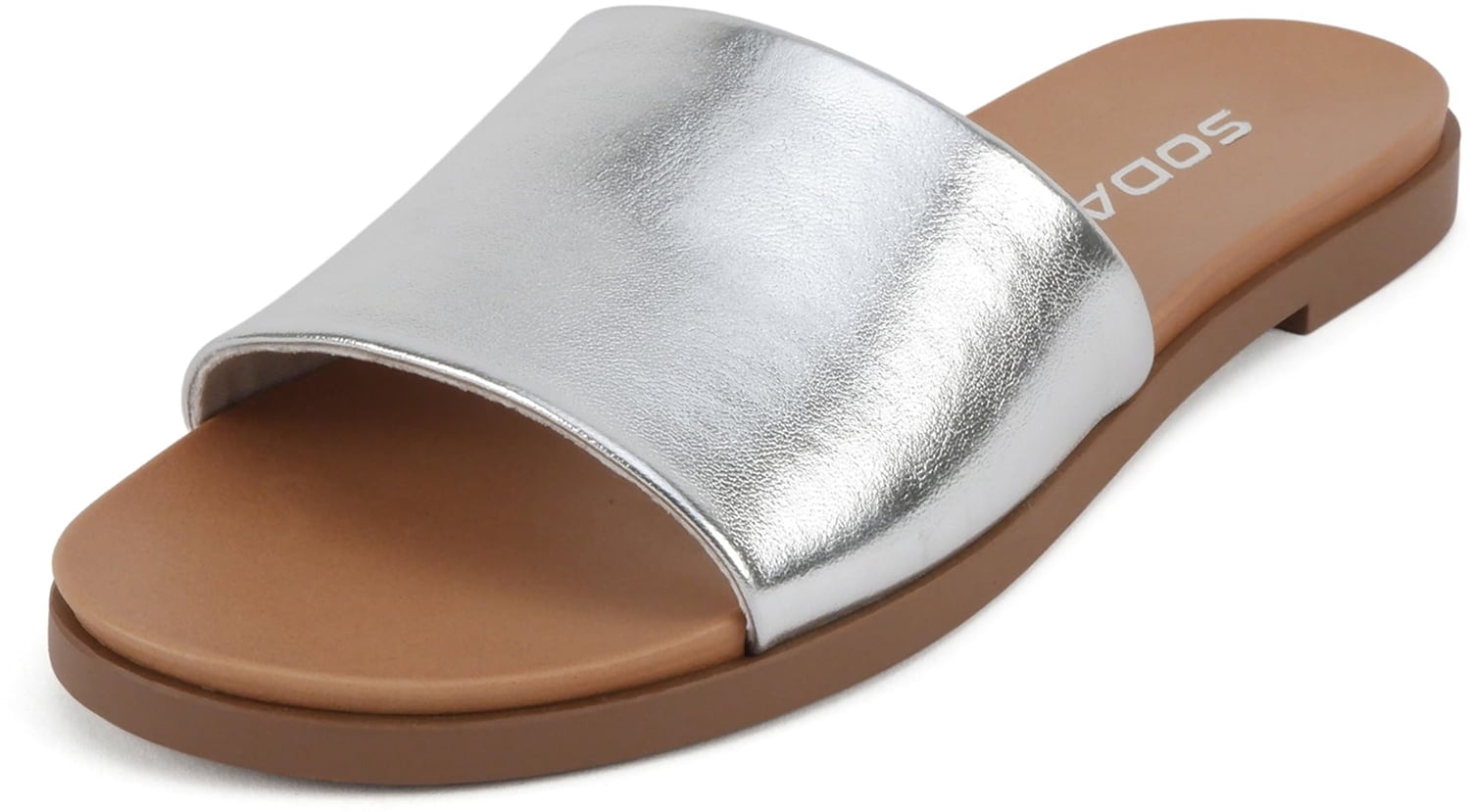 Soda Shoes Women Flip Flops Basic Plain Slides Slip On Sandals Casual ...