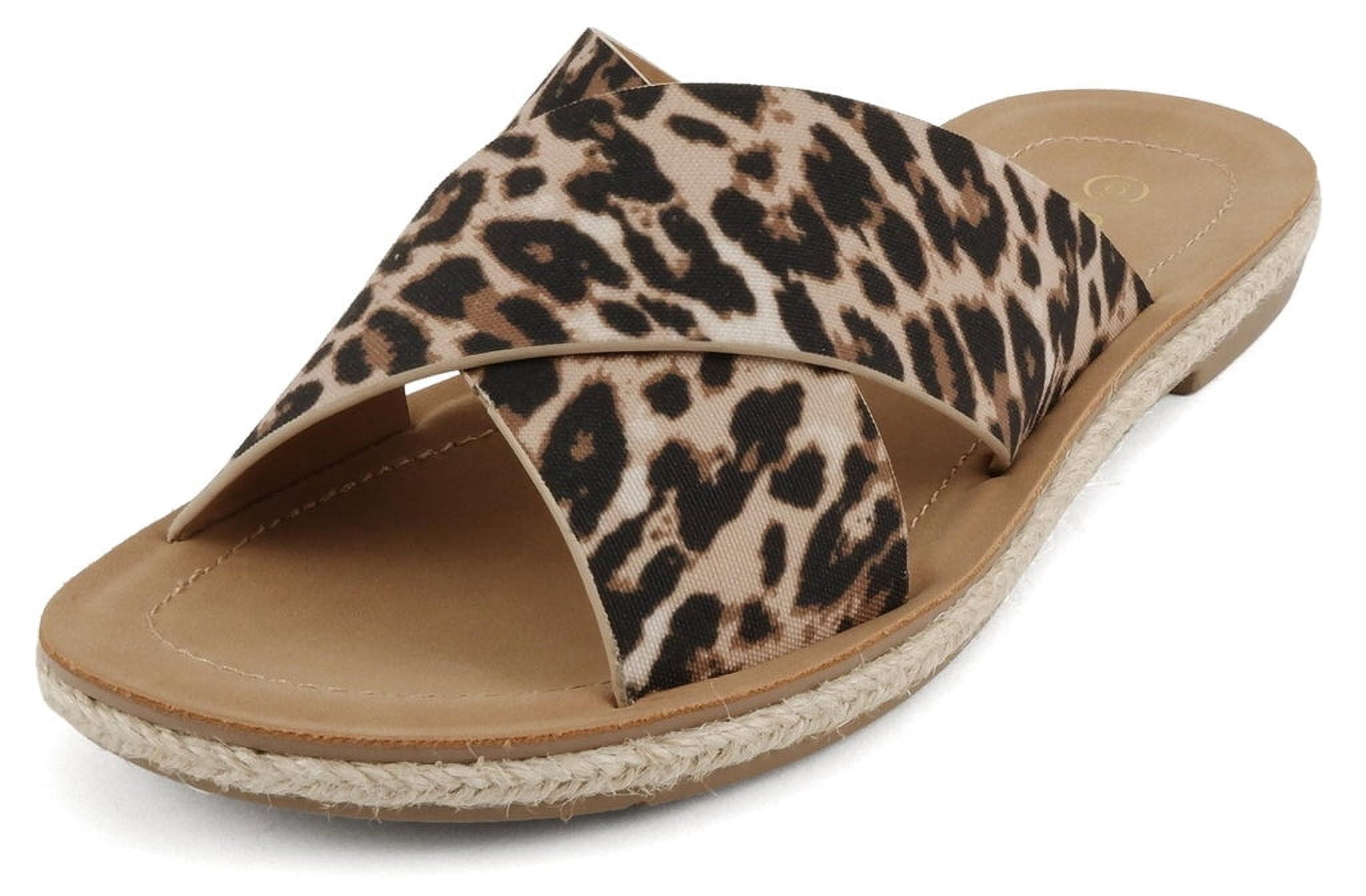 Soda Shoes Women Sandals Crisscross Band Strap Casual Espadrille Slides ...