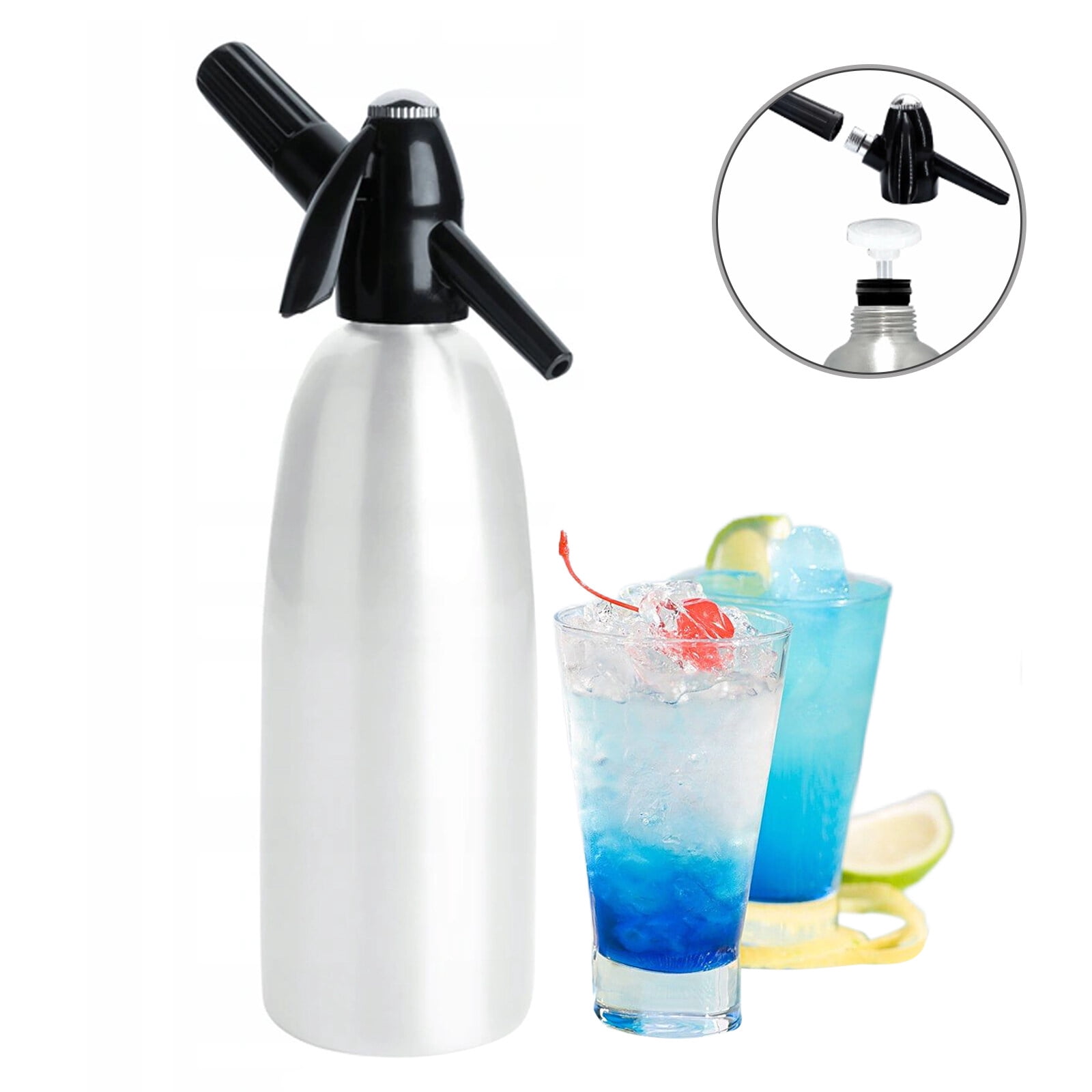 Soda Siphon 1L Home Soda Maker Sparkling Water Maker Seltzer Water ...