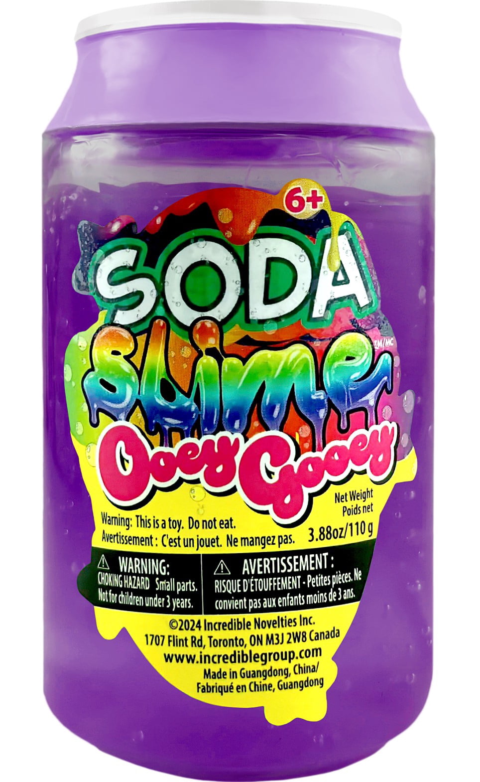 Soda Slime Ooey Gooey Purple Slime - Walmart.com