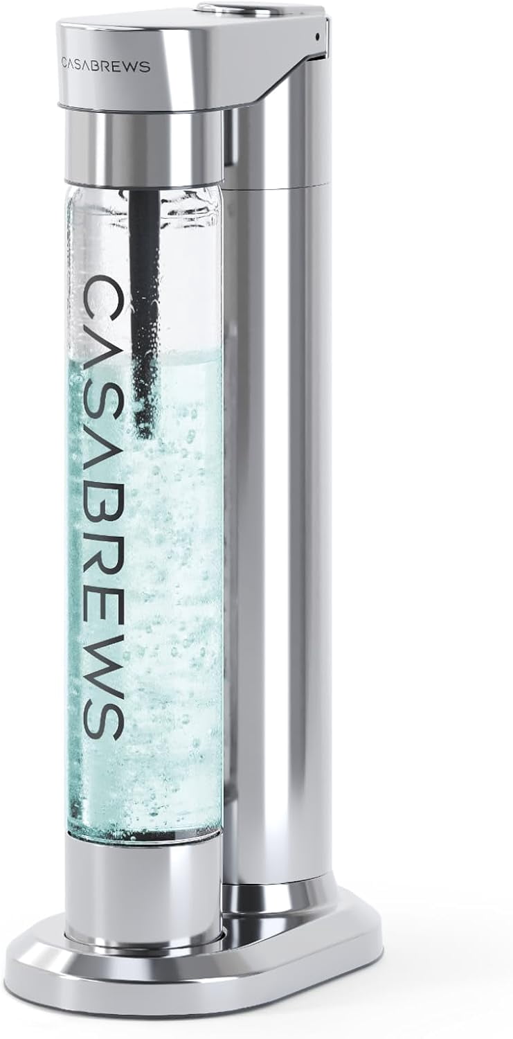 Soda Streaming Machine, Stainless Steel Sparkling Water Maker with Dual ...