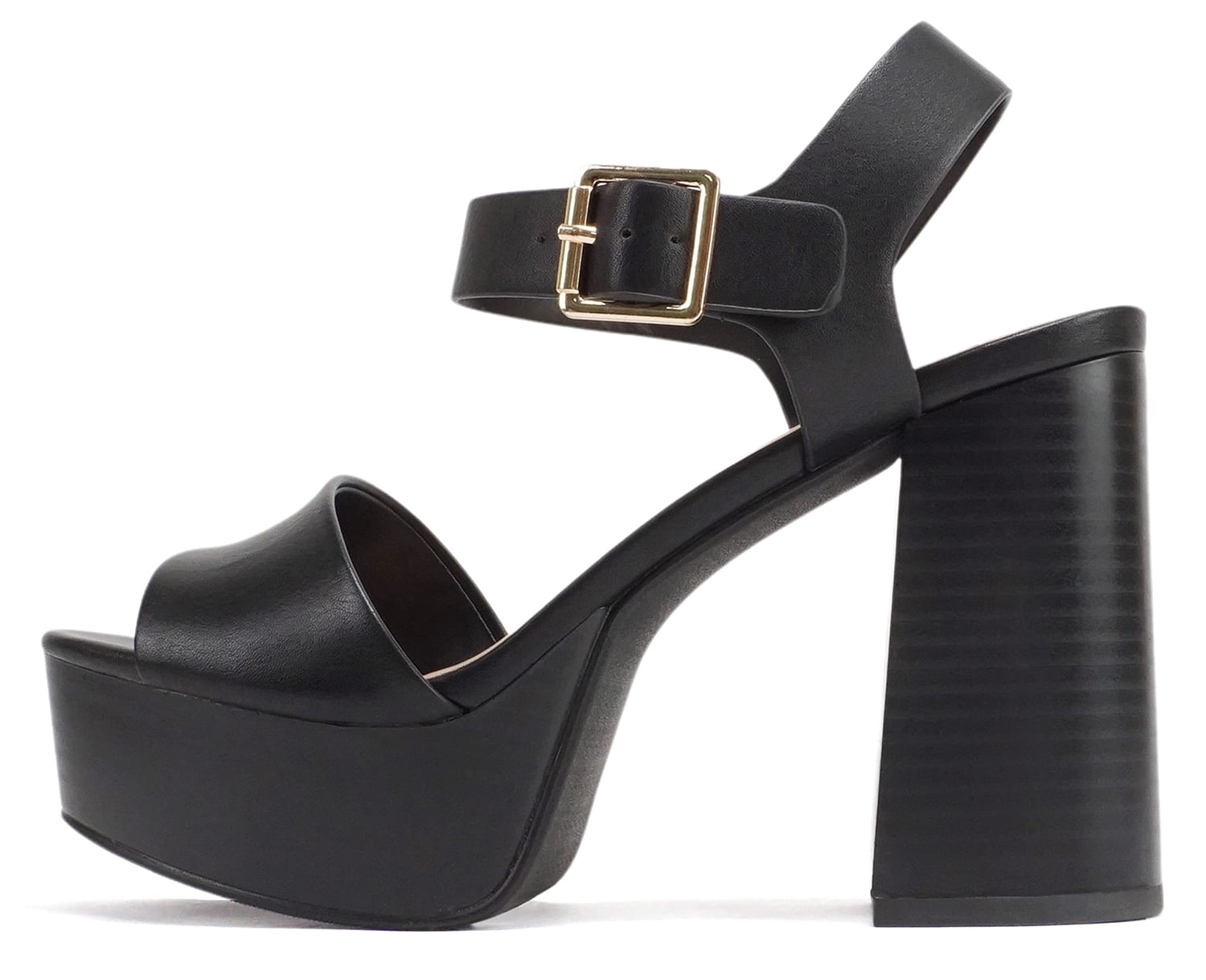 Soda Women Block Chunky Stacked High Heels Sandals Open Toe Platform ...