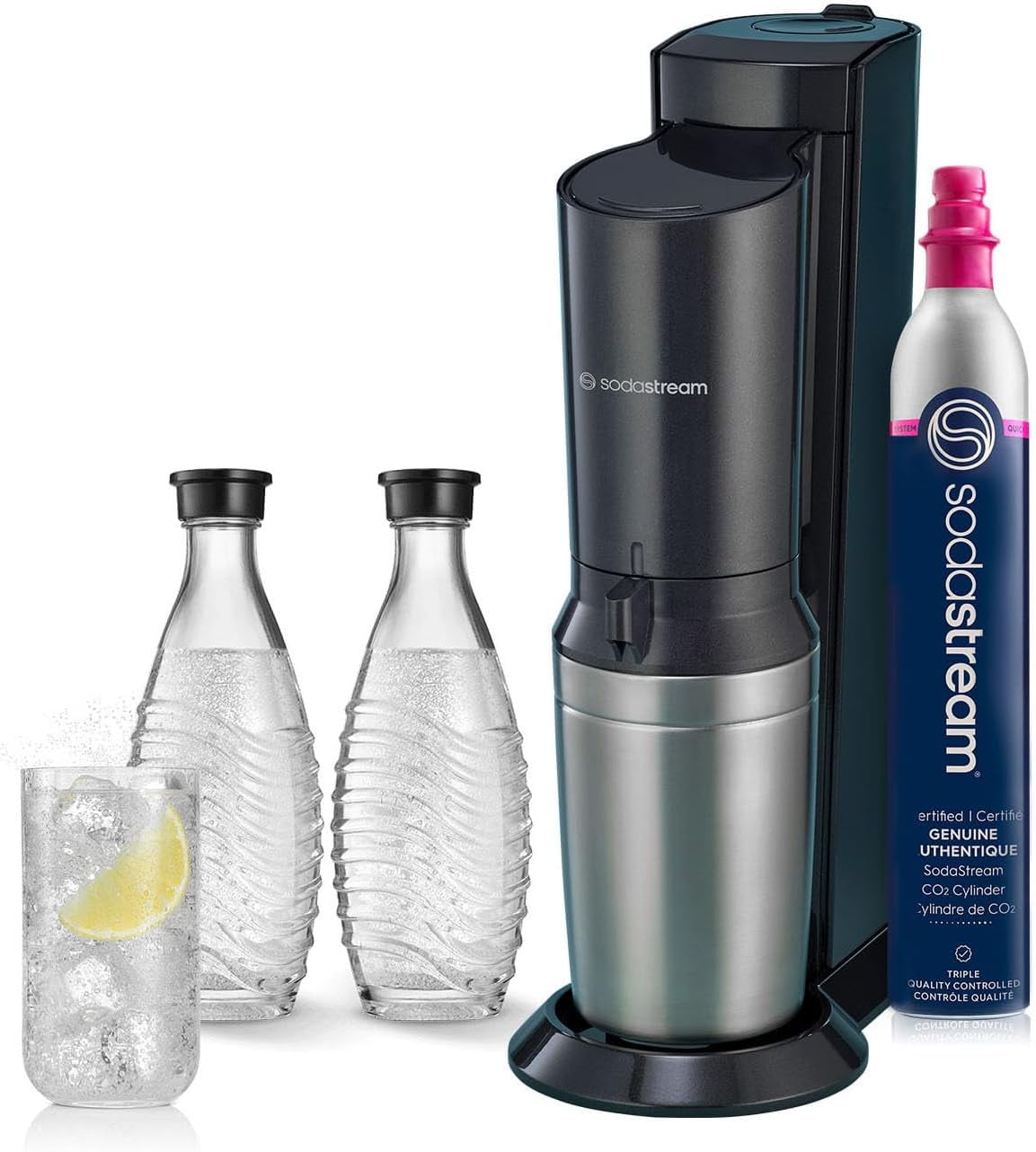 SodaStream - Aqua Fizz Sparkling Water Maker | STARTER KIT | GLASS Carbonator | CQC CO2 System ...