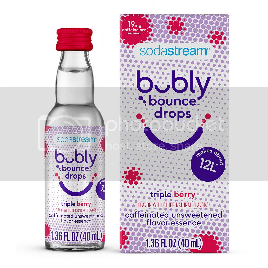 Sodastream Bubly Drops Triple Berry Flavor, Zero Sugar Sparkling Water ...