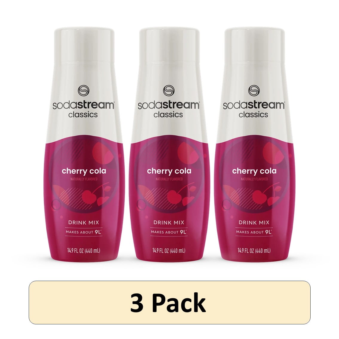 SodaStream Cherry Cola Mix, 14.8 fl oz. (Pack of 3) - Walmart.com