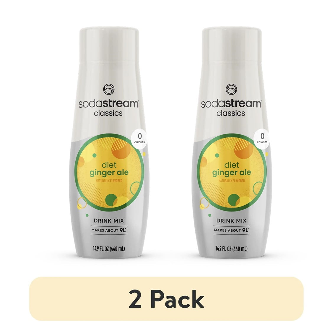 SodaStream Diet Ginger Ale Mix, 14.8 fl oz. (Pack of 2) - Walmart.com