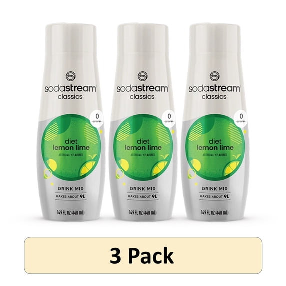 SodaStream Diet Lemon Lime, 14.8 fl oz. (Pack of 3) - Walmart.com