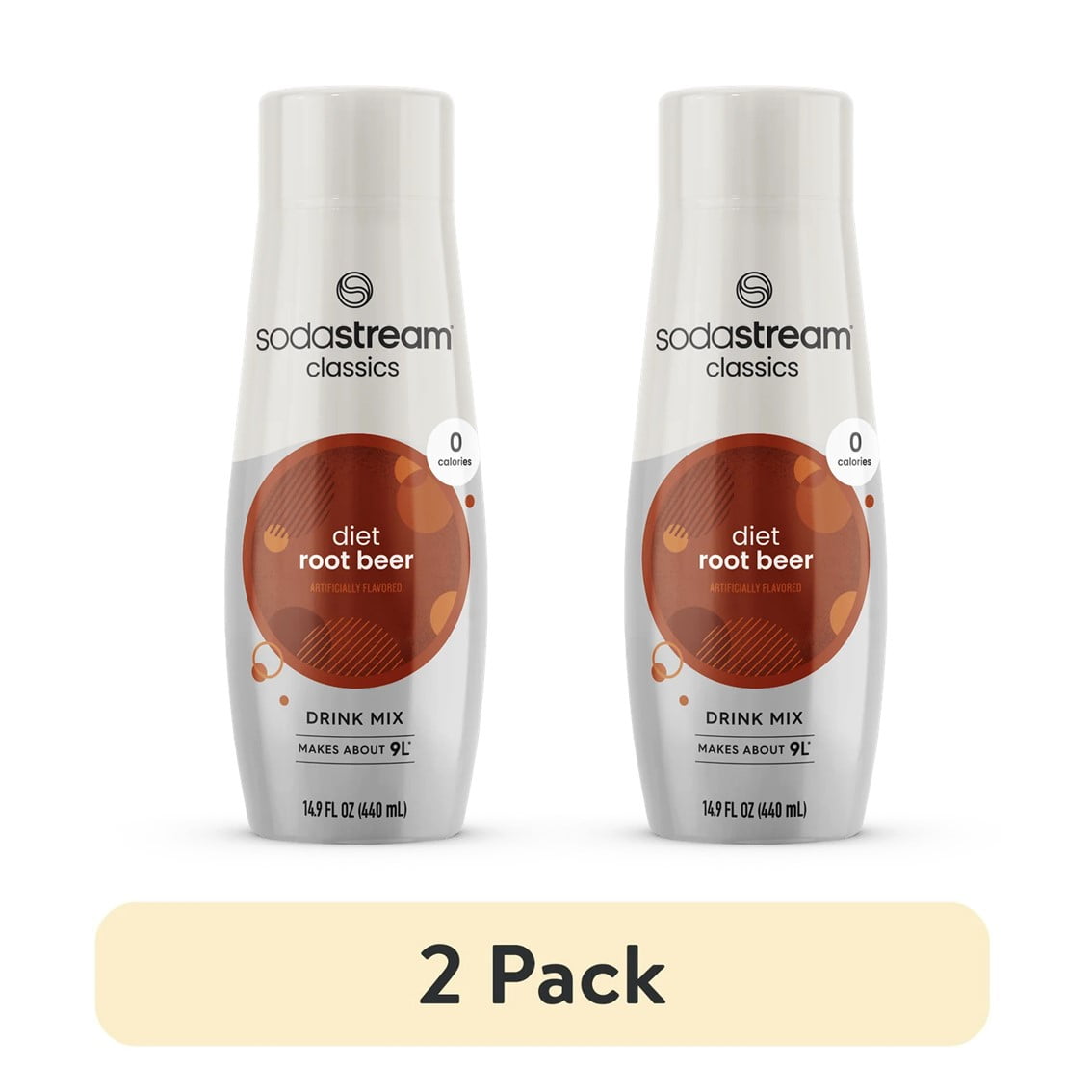 SodaStream Diet Root Beer Mix, 14.8 fl oz. (Pack of 2) - Walmart.com