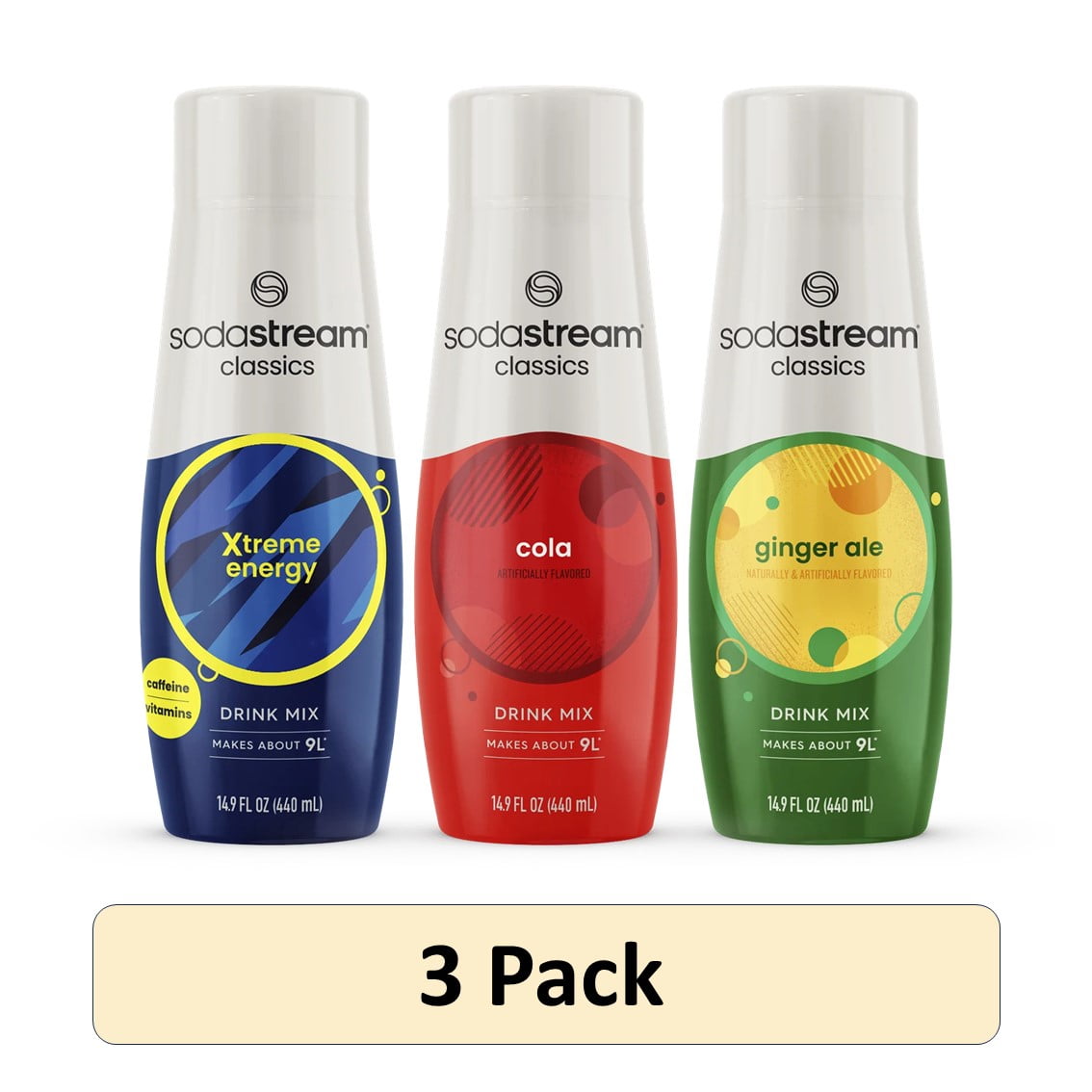 SodaStream Energy Boost: Energy Drink Mix, Cola & Ginger Ale Syrup, 14. ...