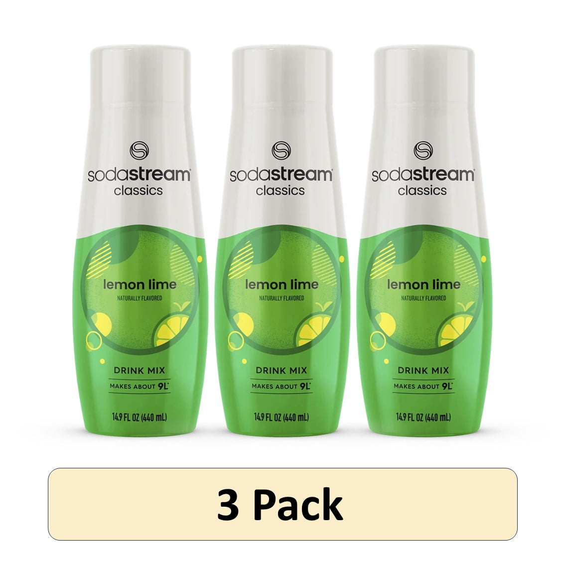 SodaStream Lemon Lime, 14.8 fl oz. (Pack of 3) - Walmart.com