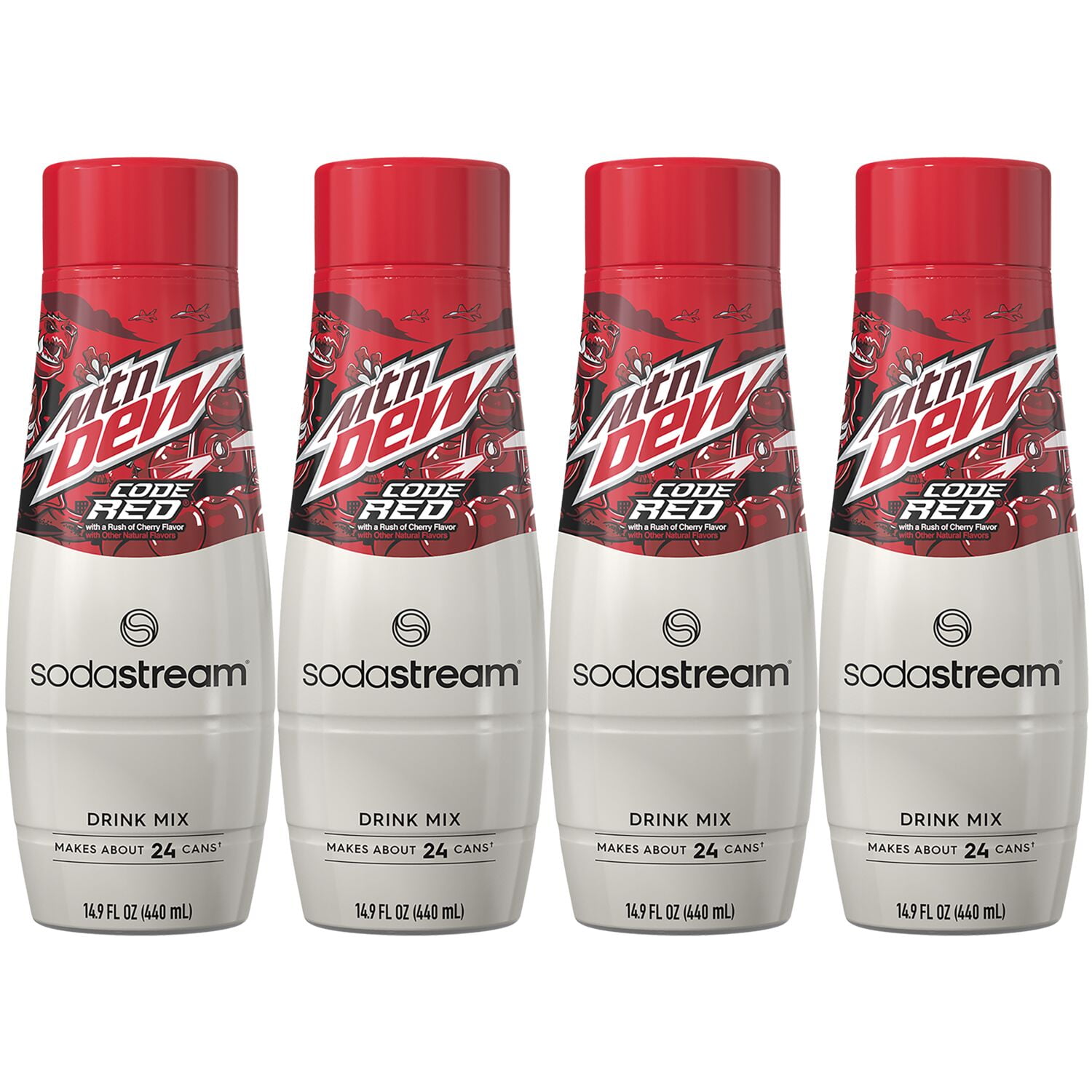 SodaStream® Mountain Dew® Code Red Drink Mix 4-Pack - Walmart.com