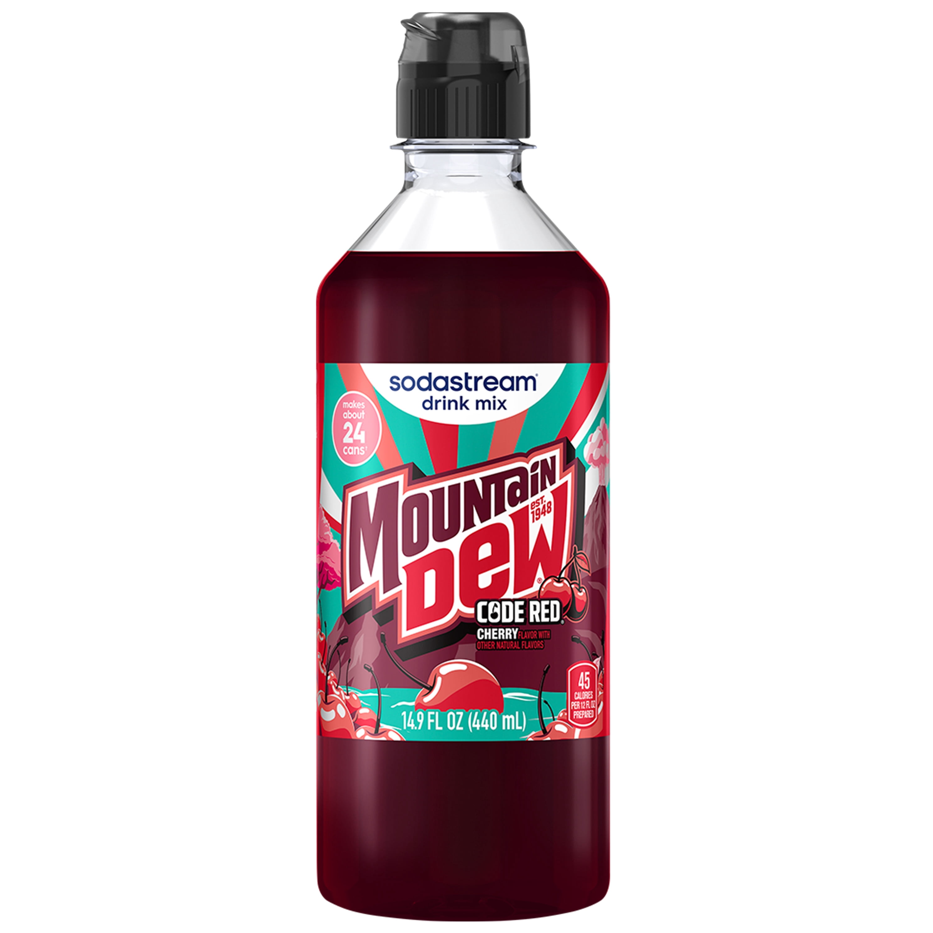 NEW sodastream Mountain Dew Code Red Drink Mix, 14.9oz - Walmart.com