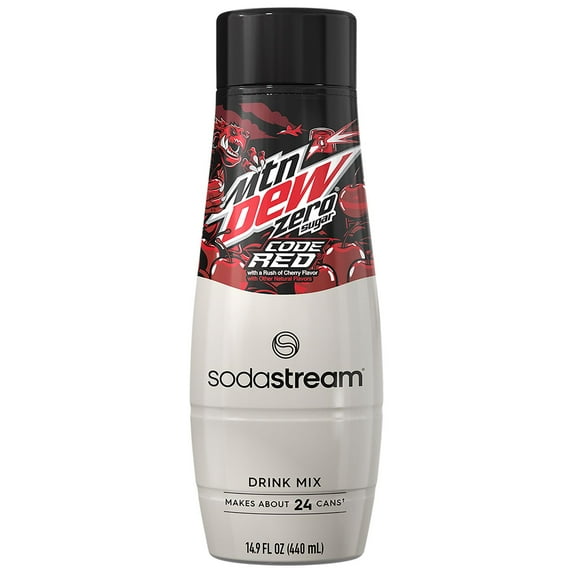 SodaStream Mountain Dew Code Red Zero Flavor Soda Drink Mix - Walmart.com