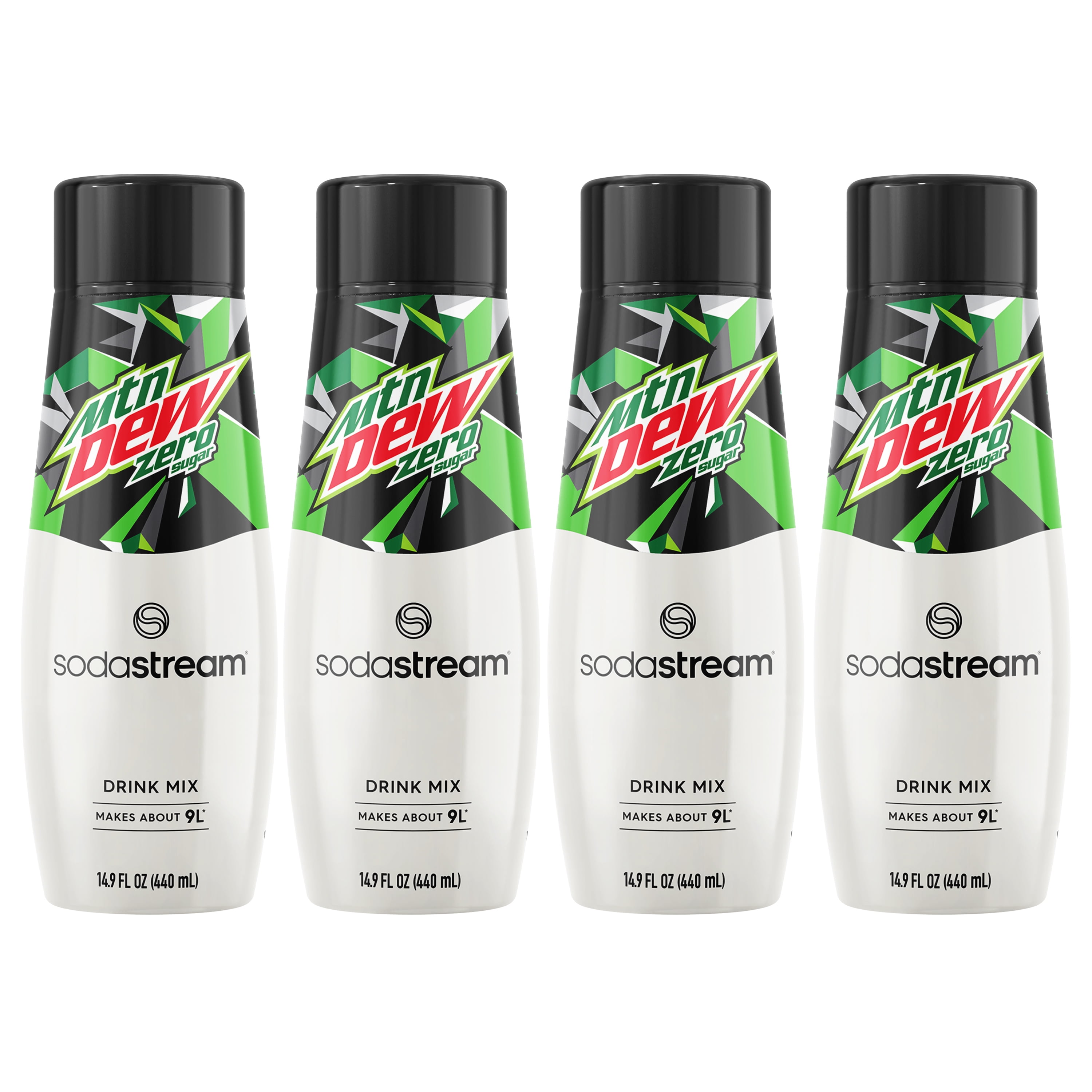 SodaStream Mountain Dew Zero Soda Mix, 14.9 fl oz. (Pack of 4 ...