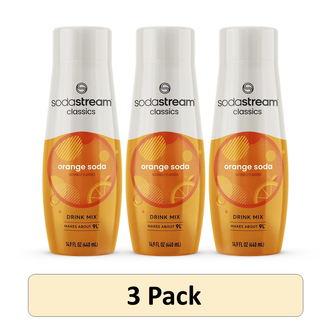 SodaStream Orange, 14.8 fl oz. (Pack of 3) - Walmart.com