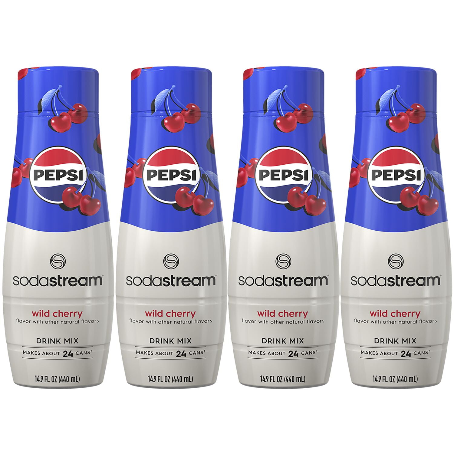 SodaStream Pepsi Wild Cherry Drink Mix 14.9 fl oz/ 4pk - Walmart.com