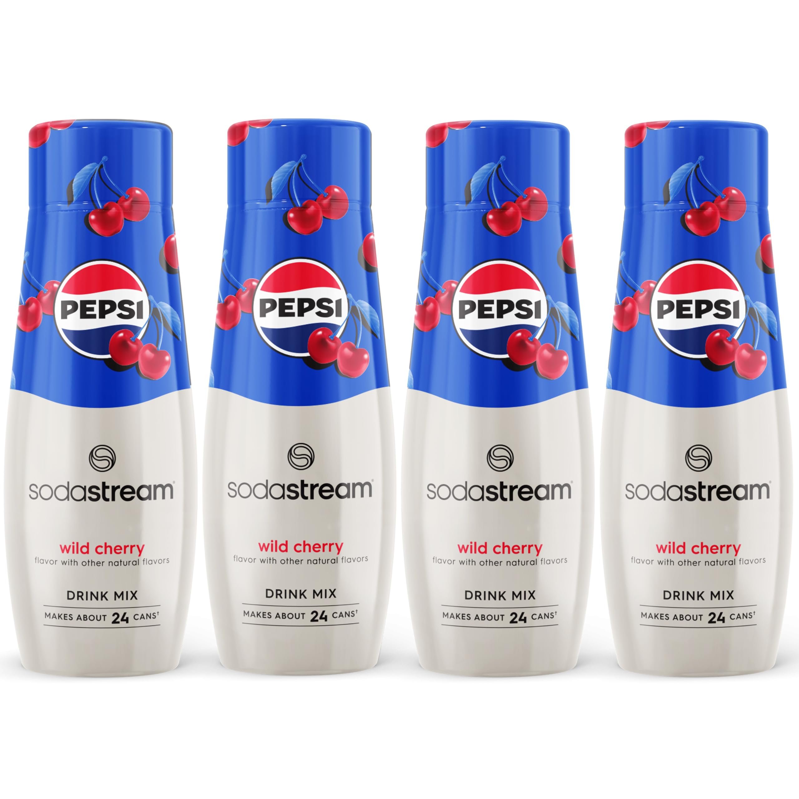 SodaStream Pepsi Wild Cherry Drink Mix 440ml, Pack of 4 - Walmart.com