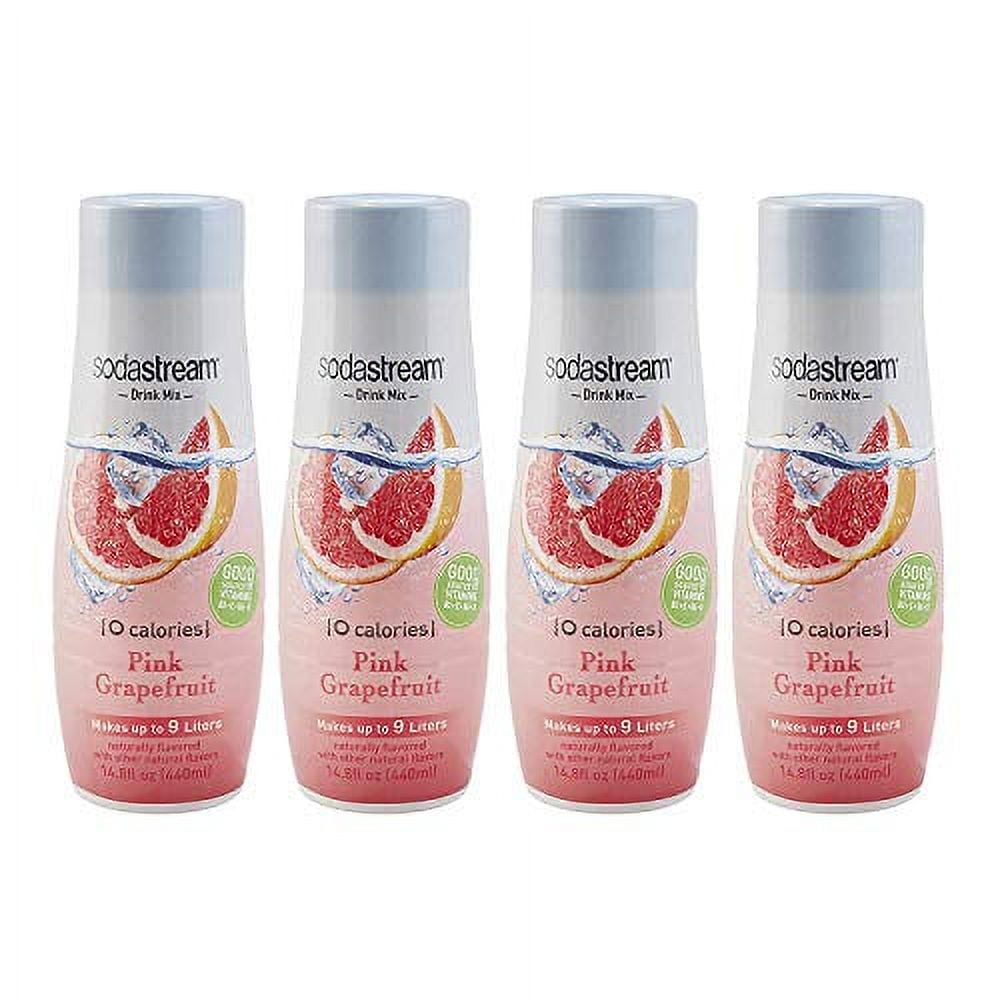 SodaStream Pink Grapefruit Liquid Zero Calorie, 14.8 Fl Oz (Pack of 4 ...