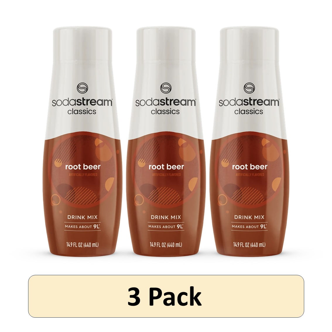 SodaStream Root Beer Mix, 14.8 fl oz. (Pack of 3) - Walmart.com