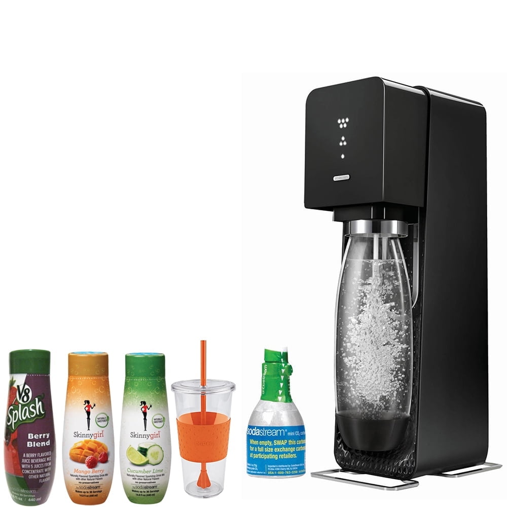 SodaStream Source Home Soda Maker Starter Kit, Black with Skinnygirl ...