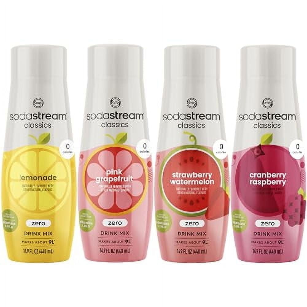 SodaStream Variety Pack Drink Mixes, 0 Calories, 14.8 Fl Oz (Pack of 4 ...