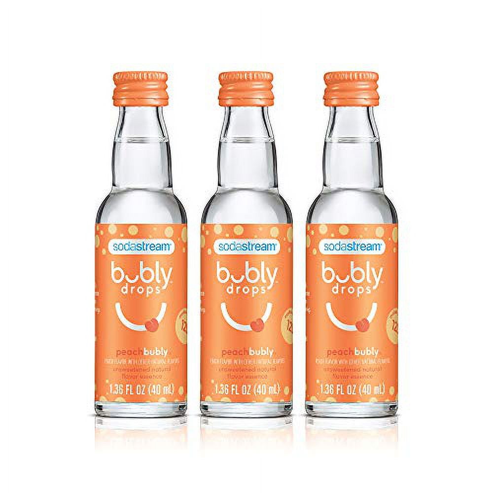 SodaStream bubly Drops, Peach, 1.36 Fl Oz (Pack of 3) - Walmart.com