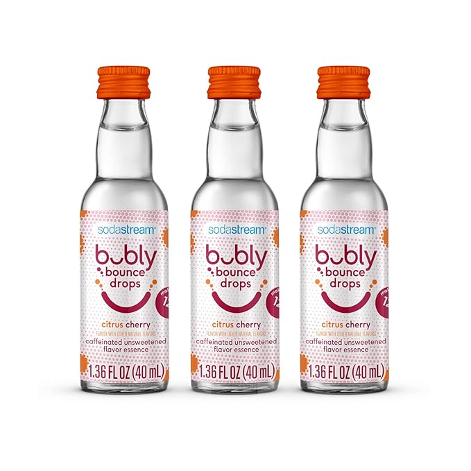 SodaStream bubly bounce Drops, Cherry Citrus flavor, Pack of 3 ...