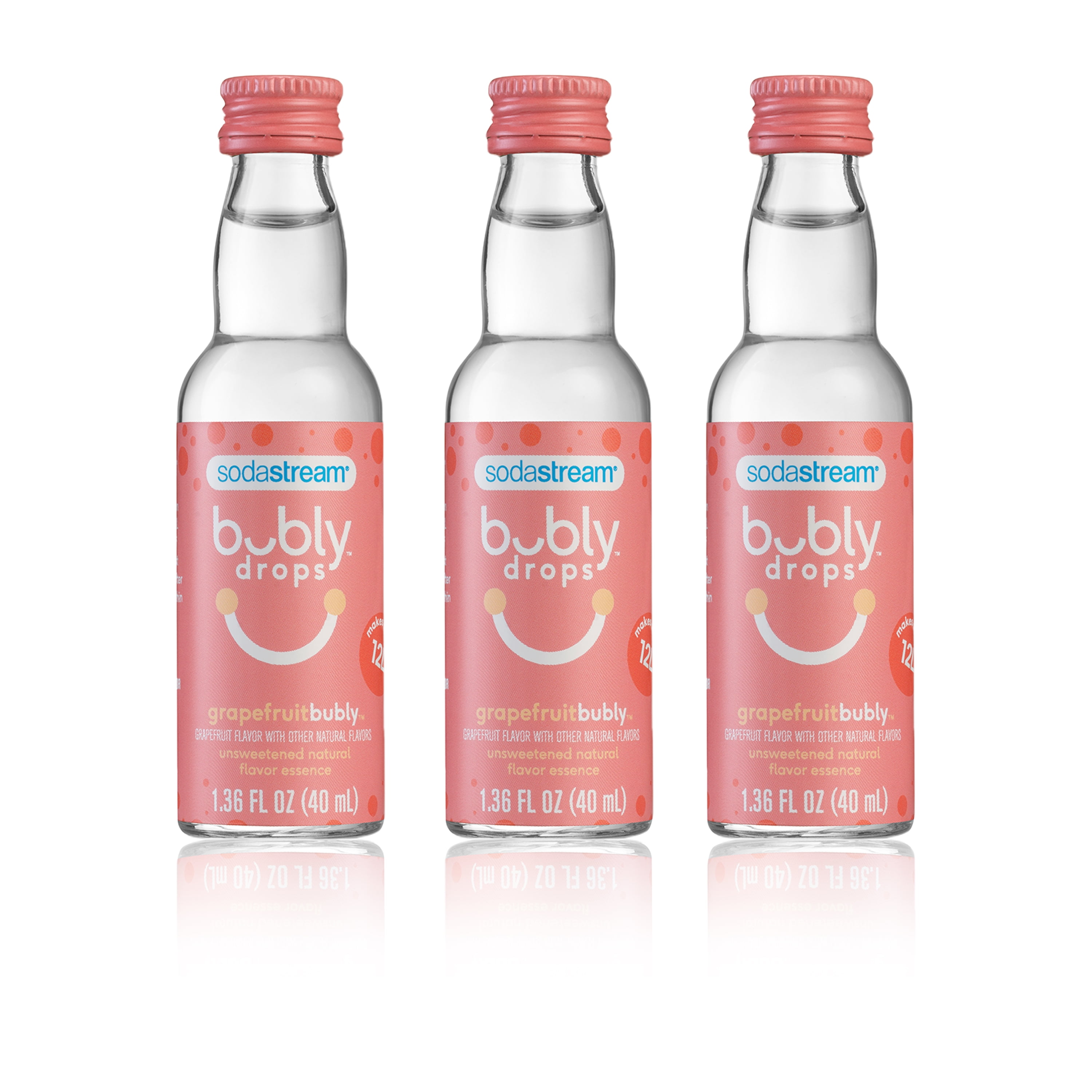 SodaStream Bubly Drops, Grapefruit Flavored Sparkling Water Mix, 1.36 ...