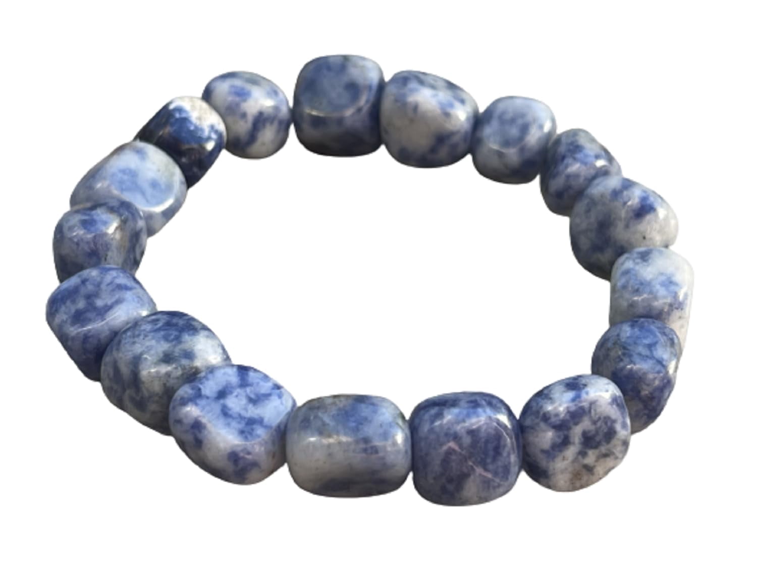 Sodalite Crystal Nugget Bracelet, Genuine Sodalite Tumbled Gemstone ...