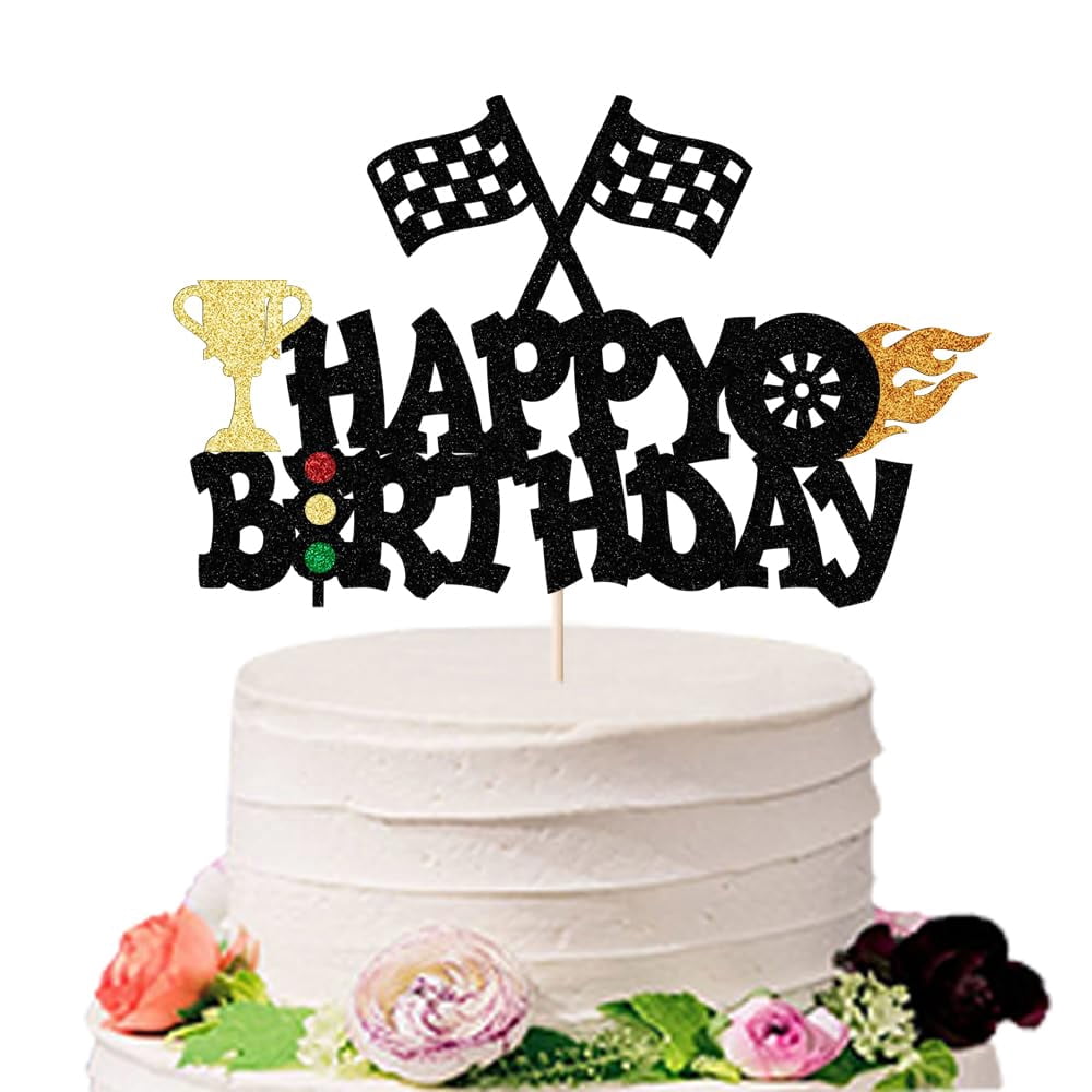 Sodasos Car Cake Topper Race Car Cake Decorations for Racing Car ...