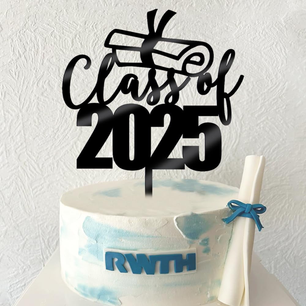 Sodasos Class of FEV6 2025 Cake Topper - Congrats Grad Cake Toppers ...