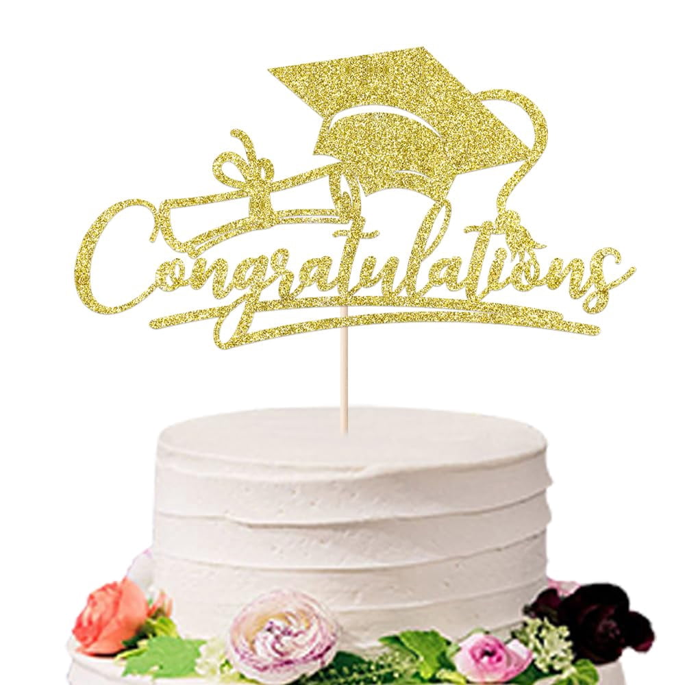 Sodasos Congratulations 2022 Graduation Cake Topper,Congrats Grad Cake ...