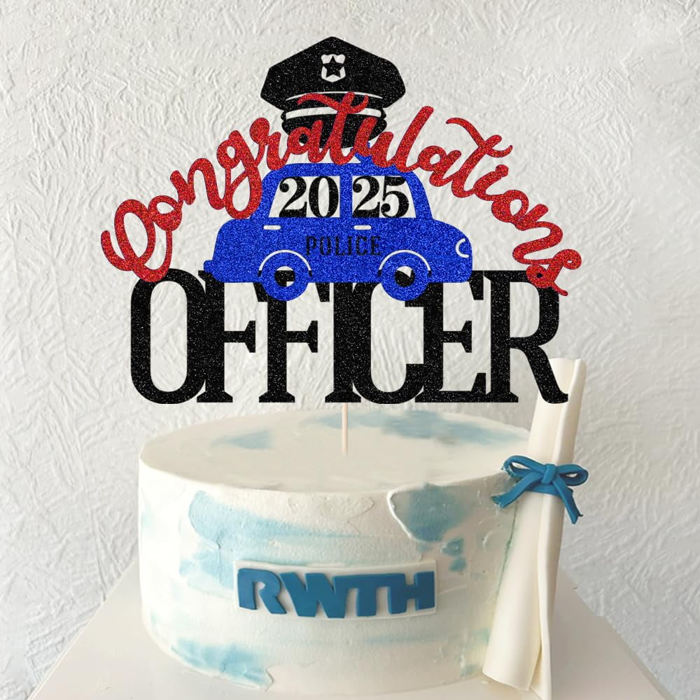 Sodasos Congratulations Officer SCH4 2025 Cake Topper,Congrats Police ...