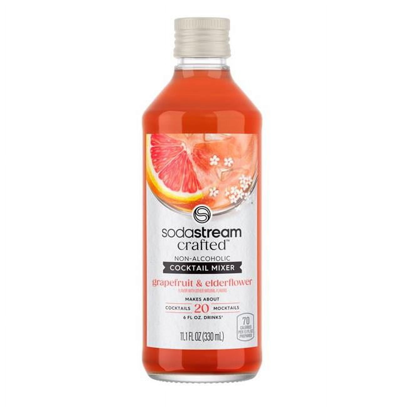 Sodastream 11.1 fl oz Elder Flower Pink Grapefruit Craft Mixer ...