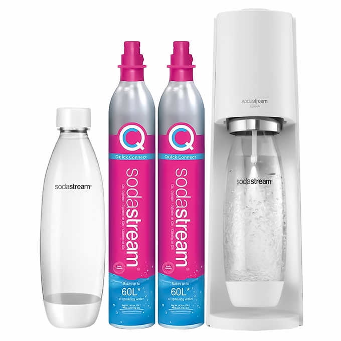 Sodastream Terra Machine: Sparkling Water Maker Bundle with Soda Bottle ...