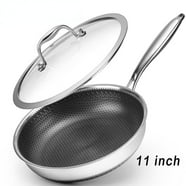 Lexi Home 12” Diamond Tri-Ply Non-Stick, Easy Clean, Oven Safe Frying ...