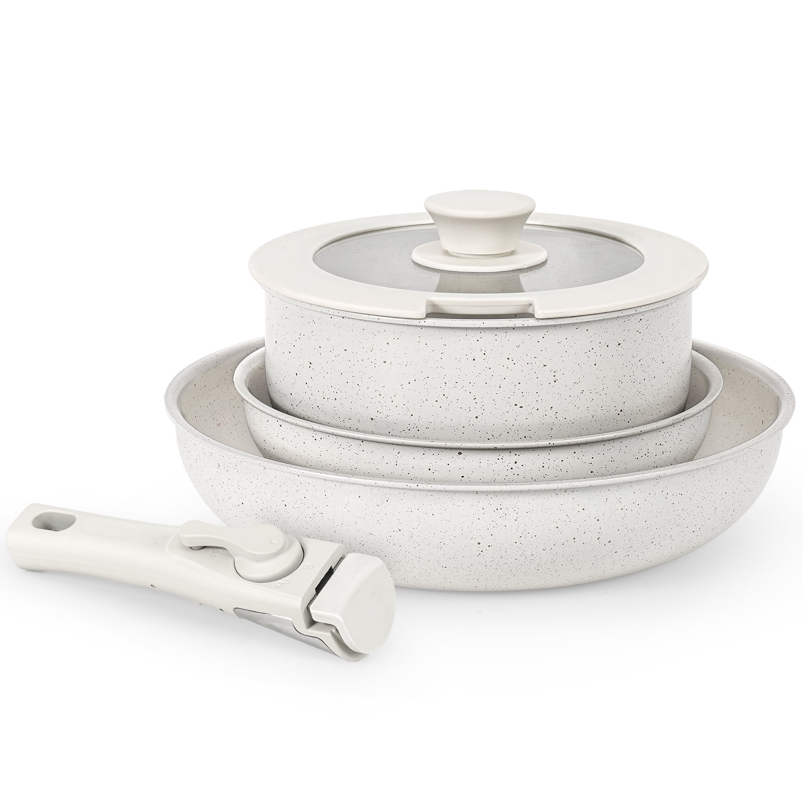 Soday 5Pcs Pots and Pans Set Non-Stick, Kitchen Cookware Set ...