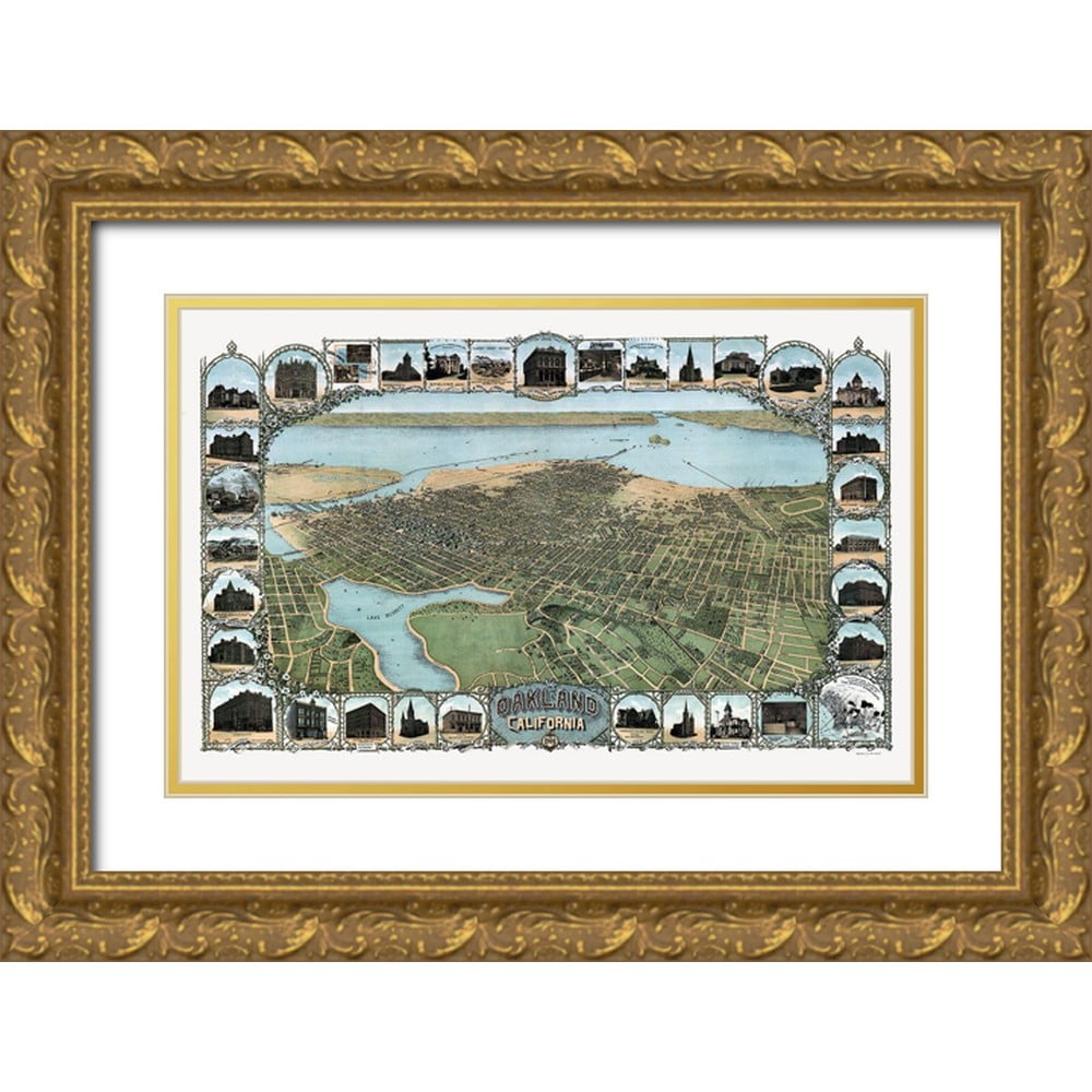 Soderberg 14x10 Gold Ornate Wood Framed with Double Matting Museum Art ...