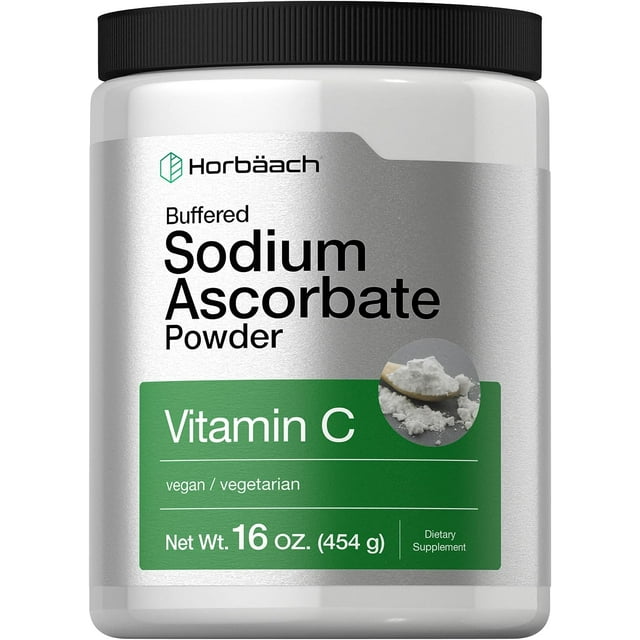 Sodium Ascorbate Vitamin C | 16oz | Vegan Powder | by Horbaach ...