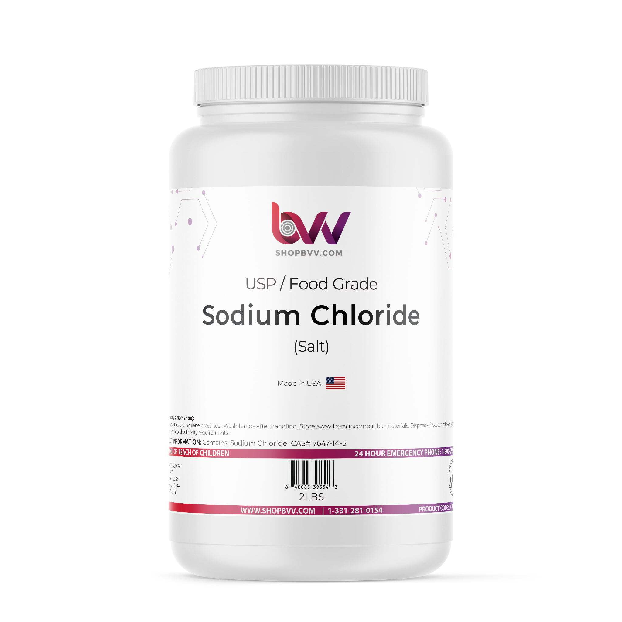 Sodium Chloride (Salt) USP, Kosher Certified, Fine Grain - Walmart.com