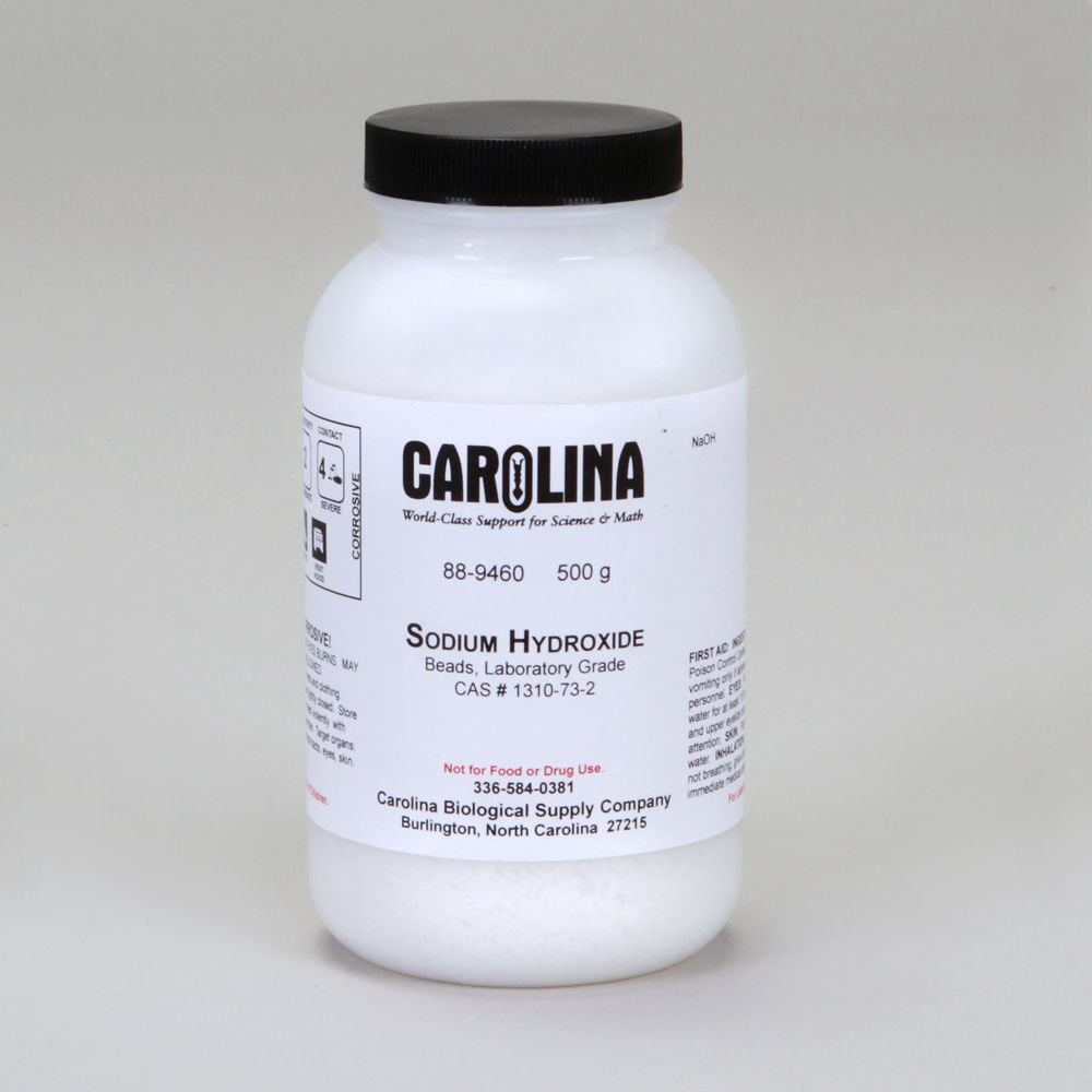 Sodium Hydroxide, Beads, Laboratory Grade, 500 G - Walmart.com