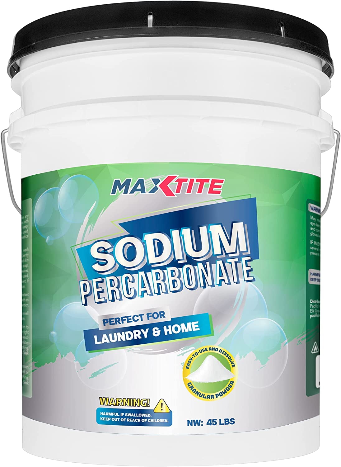 Sodium Percarbonate (45 lbs) - 100% Pure - Solid Hydrogen Peroxide ...