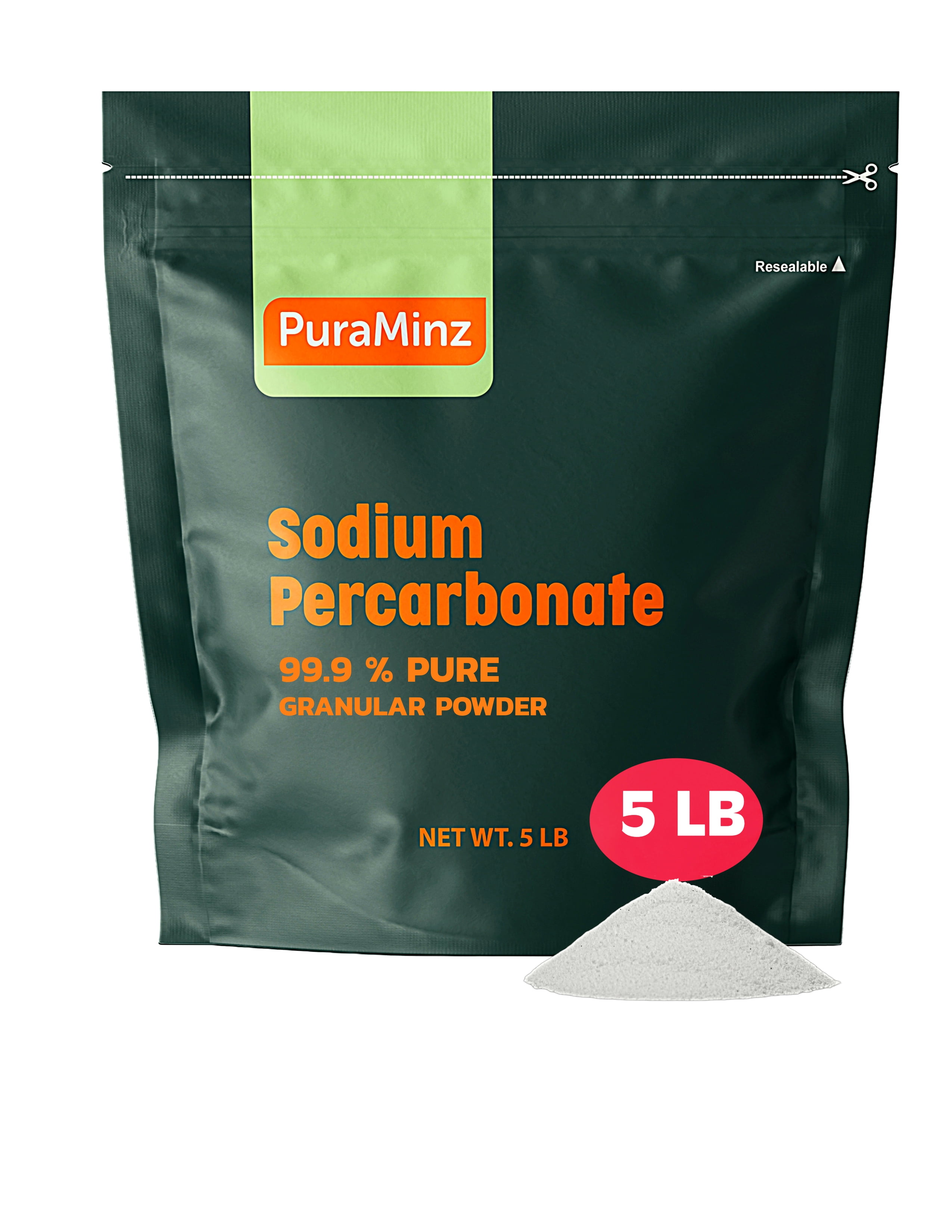 Sodium Percarbonate (5lbs)-Premium Oxygen Bleach & Multi-Purpose Stain ...