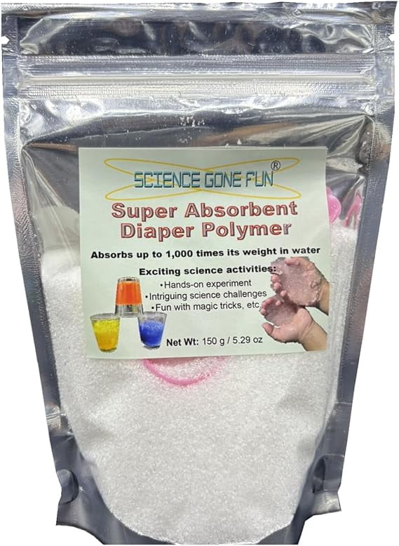 Sodium Polyacrylate Powder Super Absorbent Polymer Bulk 150 Grams ...
