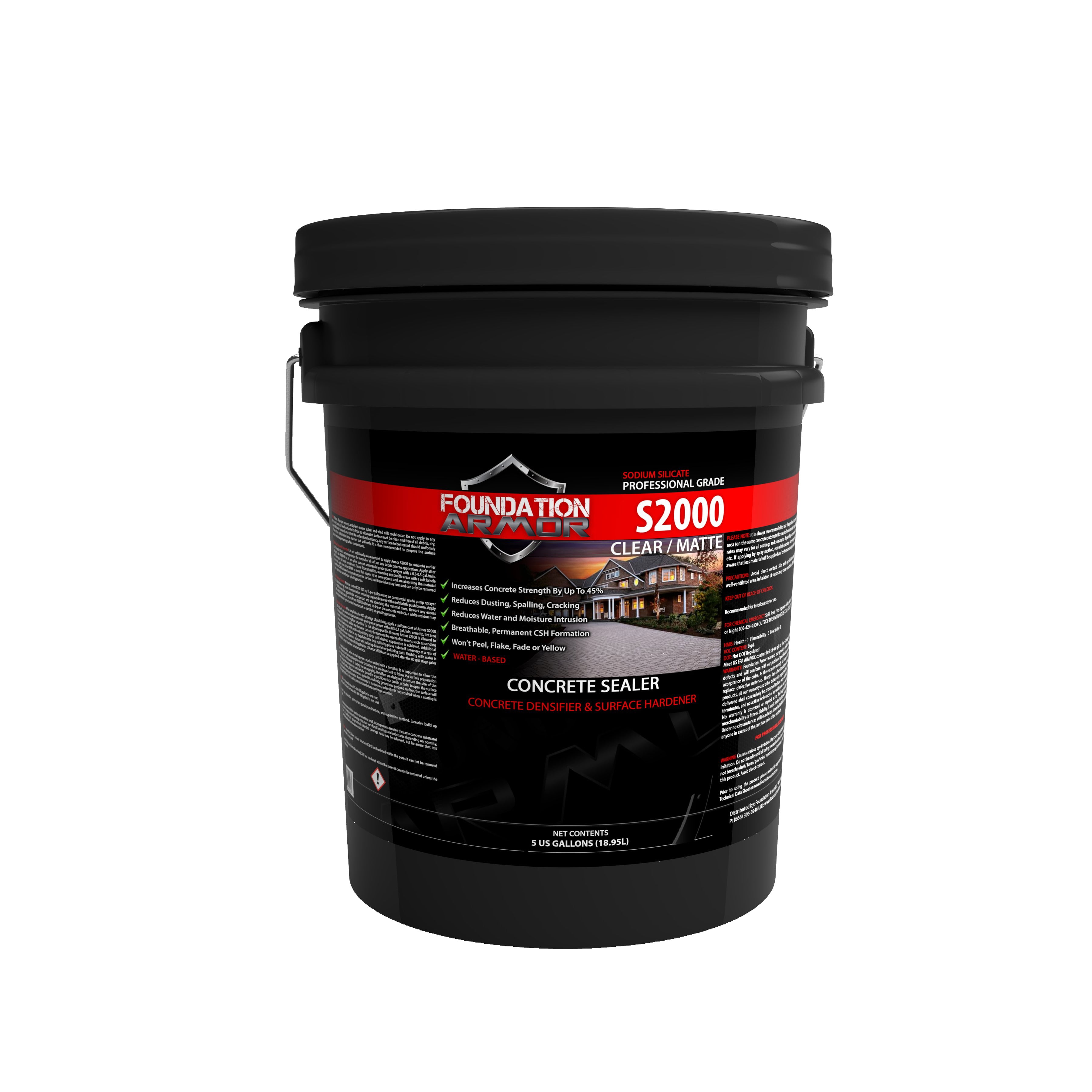 Armor S2000 Ready-to-Use 5 Gallons Concrete Densifier and Surface ...